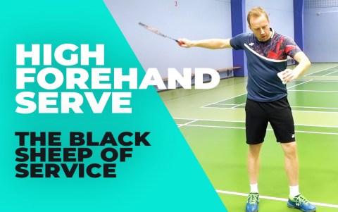 Forehand serve in badminton: the black sheep of service