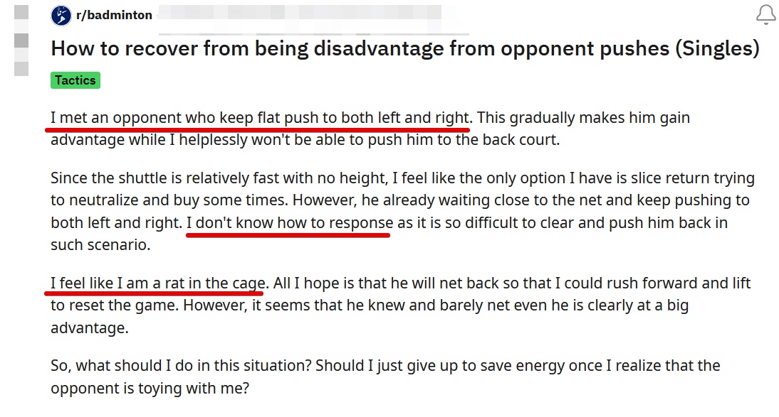 Badminton push shot: the flat game joker - Badminton Famly